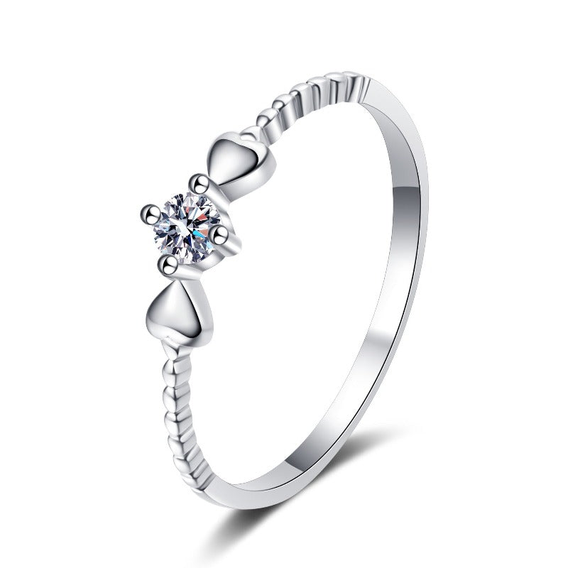 S925 Sterling Silver Heart Wave Ring – Kaldas Online Shopping